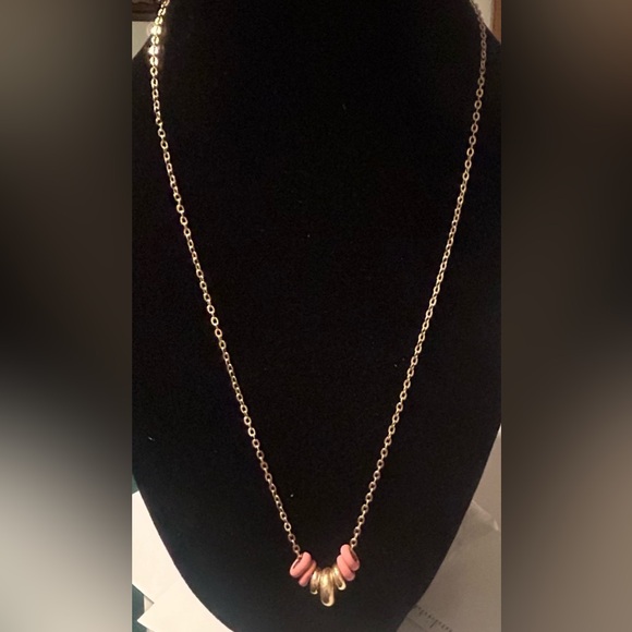 Plunder | Jewelry | Plunder Gold With Pink And Gold Circle Beads ...